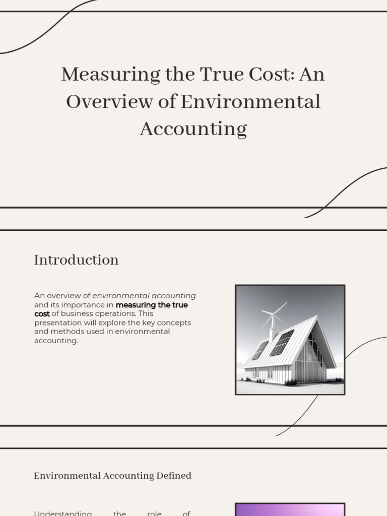 Environmental Accounting | PDF
