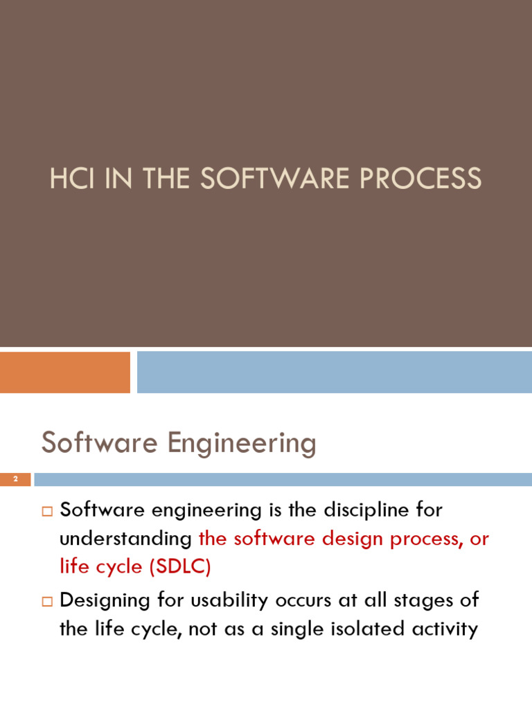 Lecture 12 -HCI in the Software Process and Usability Engineering ... Lecture 12 -HCI in the Software Process and Usability Engineering ...