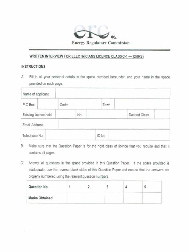 Epra c1 License Exam March 2013 | PDF