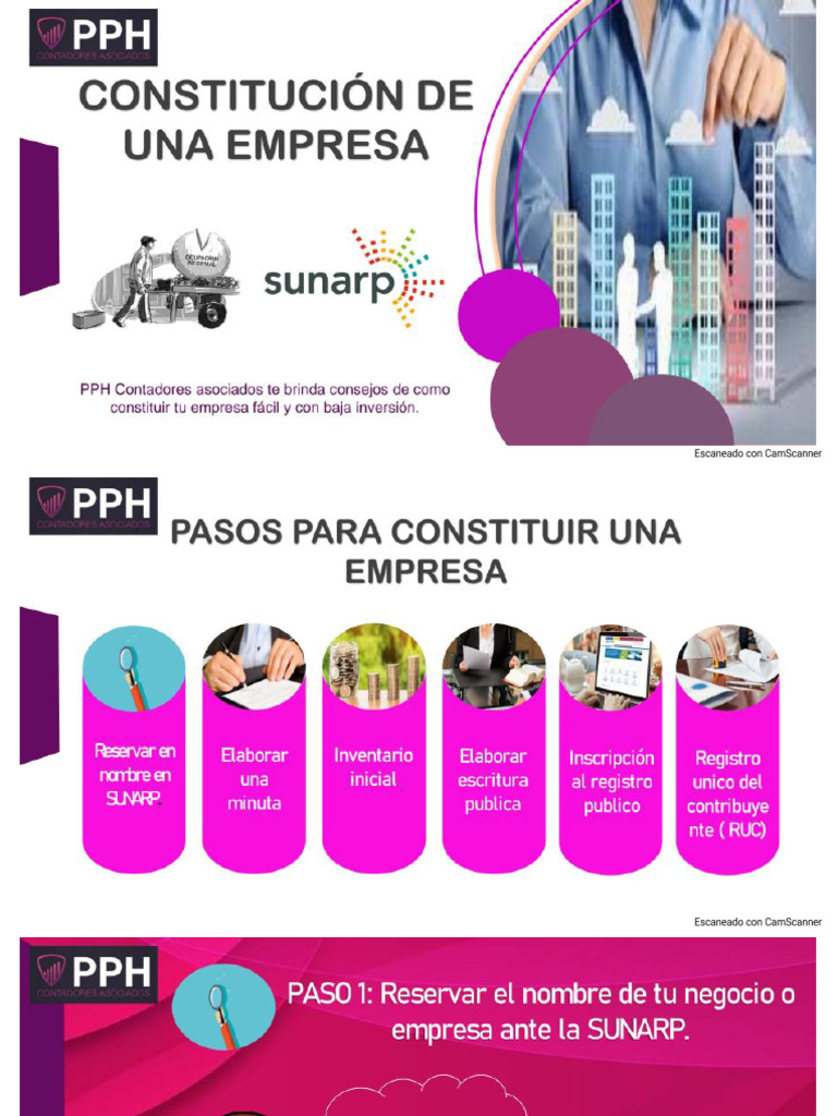 4. 6 PASOS PARA CONSTITUIR UNA EMPRESA(1) | PDF