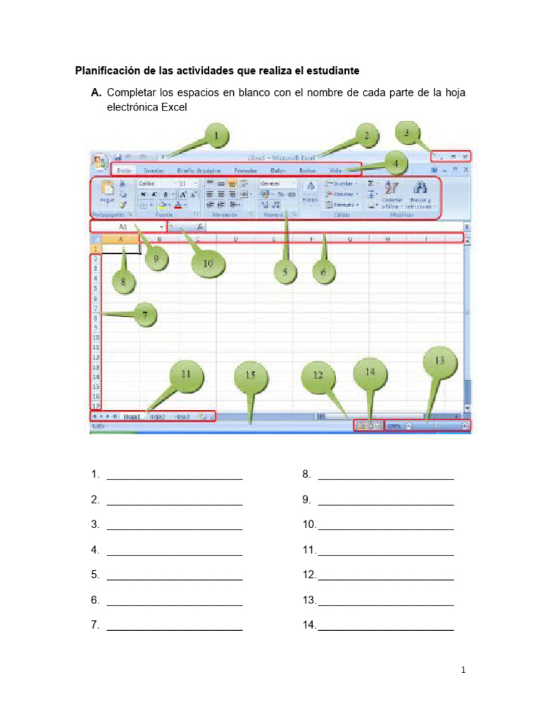 Actividades de Excel para Estudiantes | PDF | Microsoft Excel