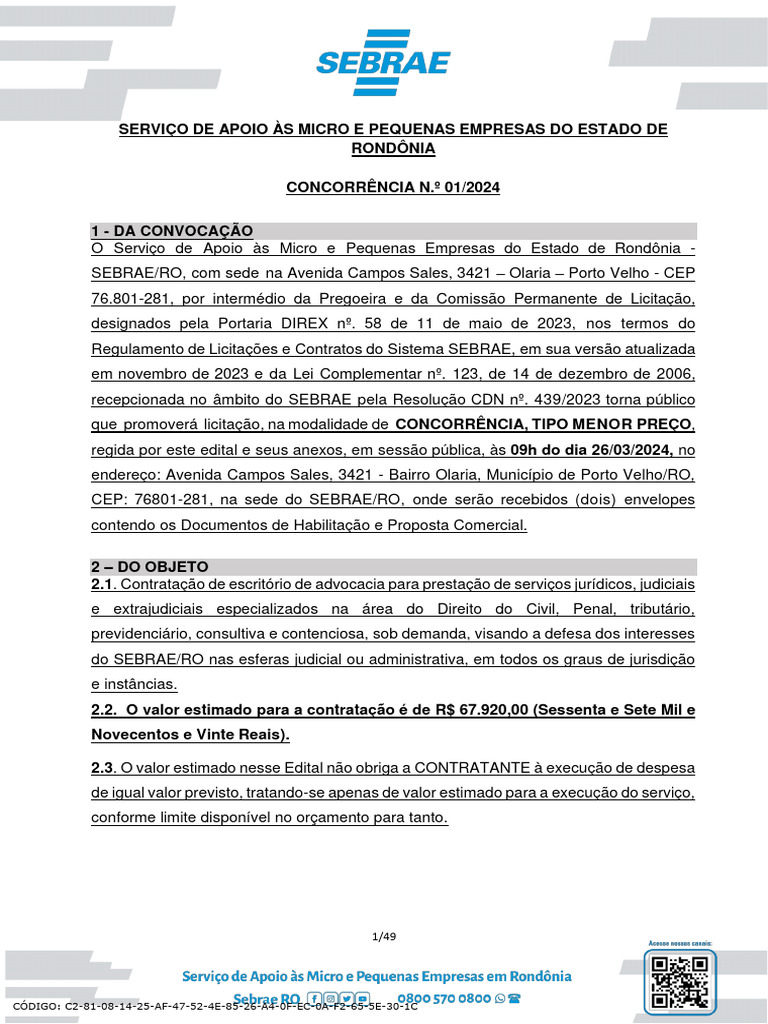 Edital e Anexos - CONC. 01.2024 - ESCRITÓRIO DE ADV - UJUR - PDF ...