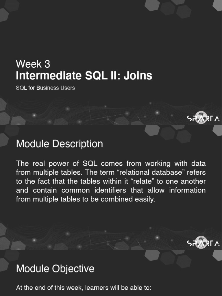 SP203_Week3 | PDF | Table (Database) | Data Management Software