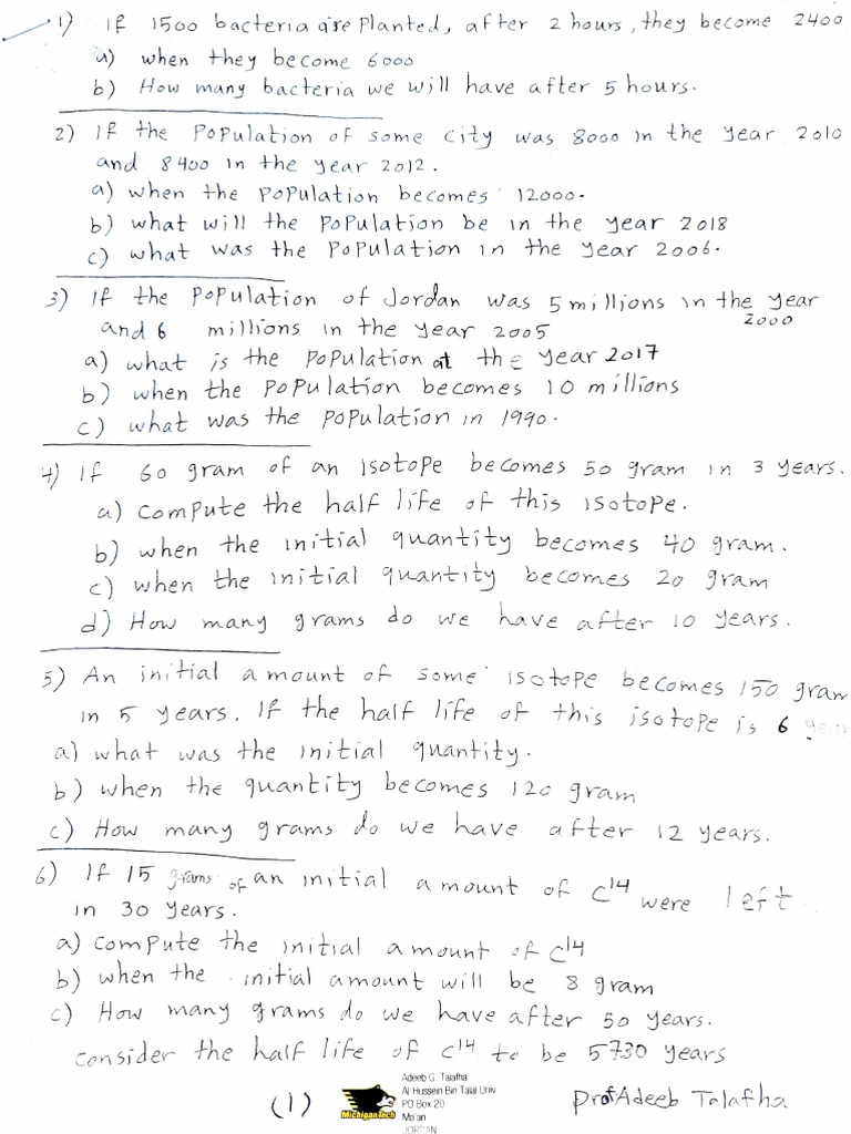 Diff Eq Lect 6+7 | PDF