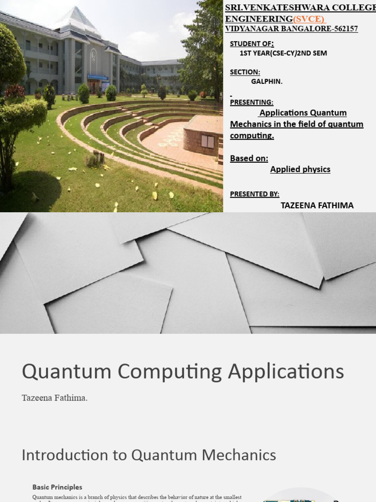 Presentation 59 | PDF | Quantum Computing | Computing