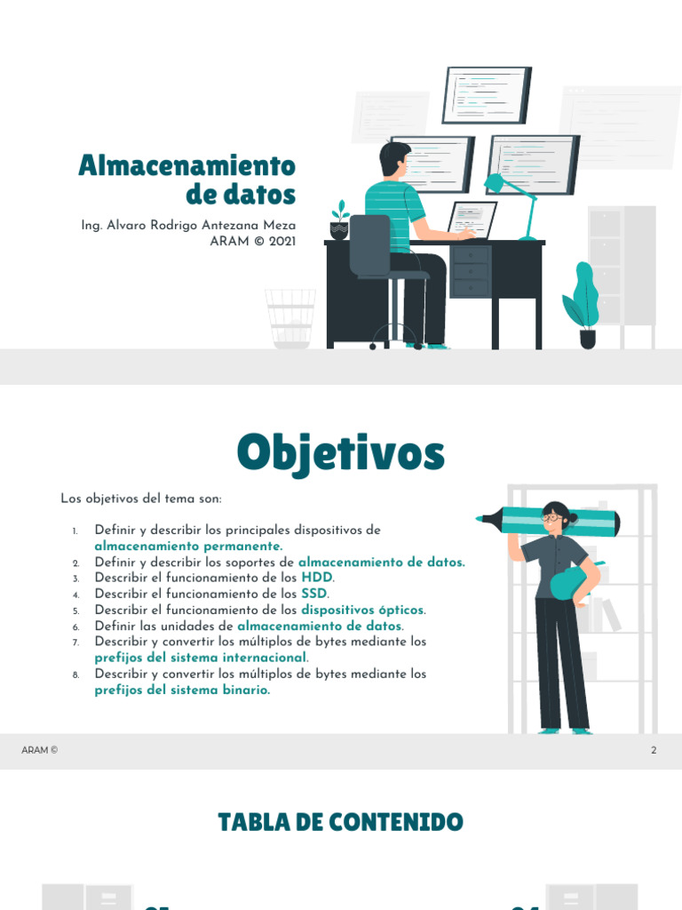 Tema 1-2 Almacenamiento de Datos | PDF | Disco duro | Almacenamiento de ...