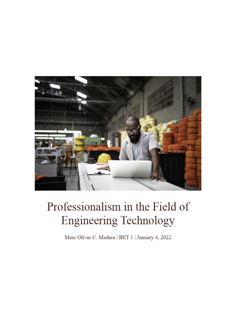 Understanding Professionalism in Engineering | PDF | Profession | Safety