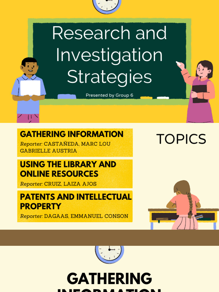 Research and Investigation Strategies | PDF | Patent | Intellectual ...