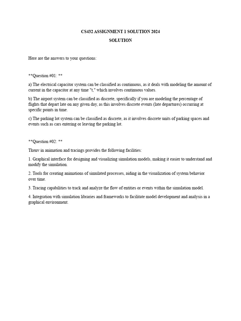CS432 Assignment 1 Solution 2024 | PDF