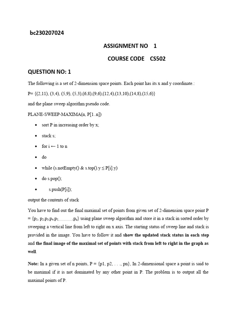 cs502 Assignment Solution-1 | PDF | Applied Mathematics | Computational Complexity Theory