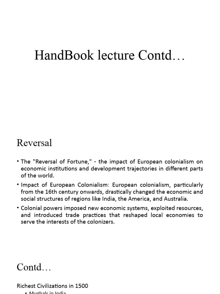 Impact of Colonialism on Economic Development | PDF | Colonialism ...
