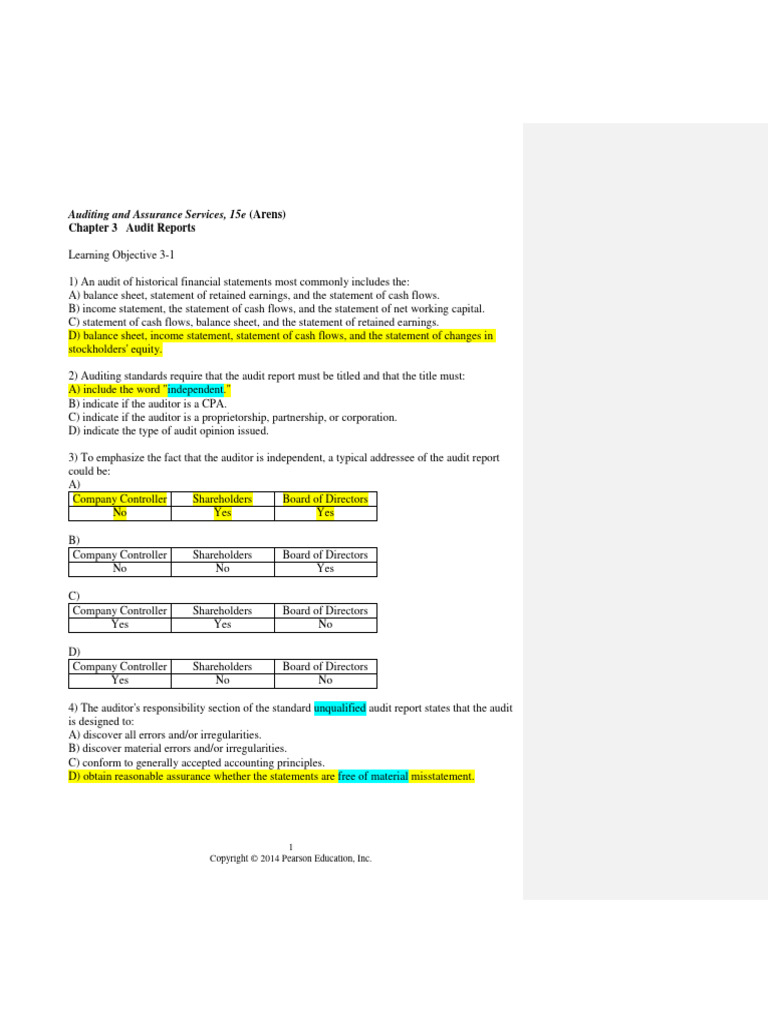 Chapter 3 | PDF | Auditor's Report | Financial Audit