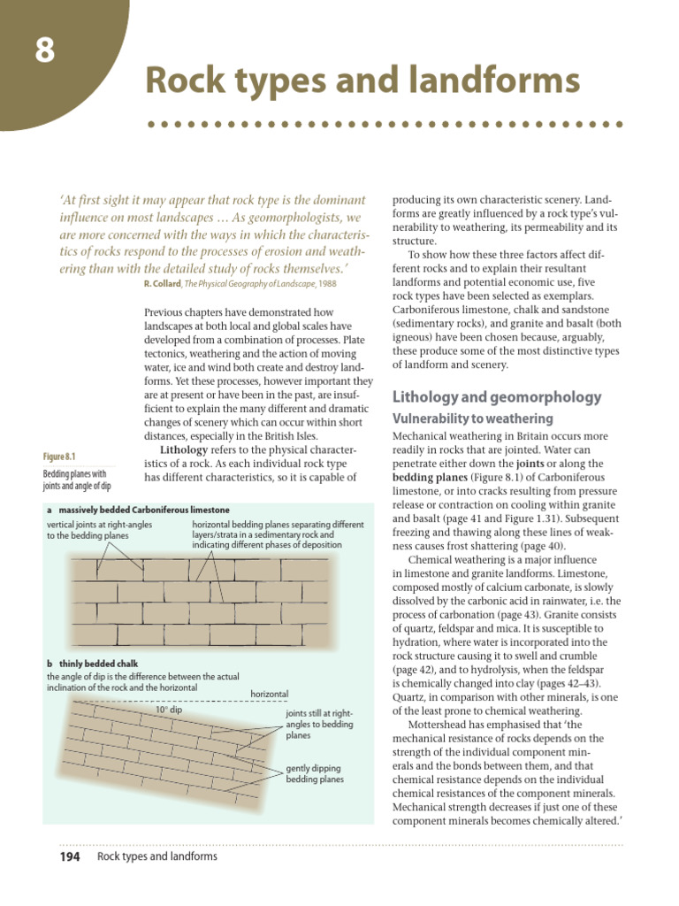 Rocks and Landforms | PDF | Porosity | Limestone