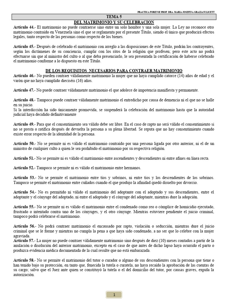 El Divorcio Tema 5 (Practica) | PDF | Divorcio | Anulación