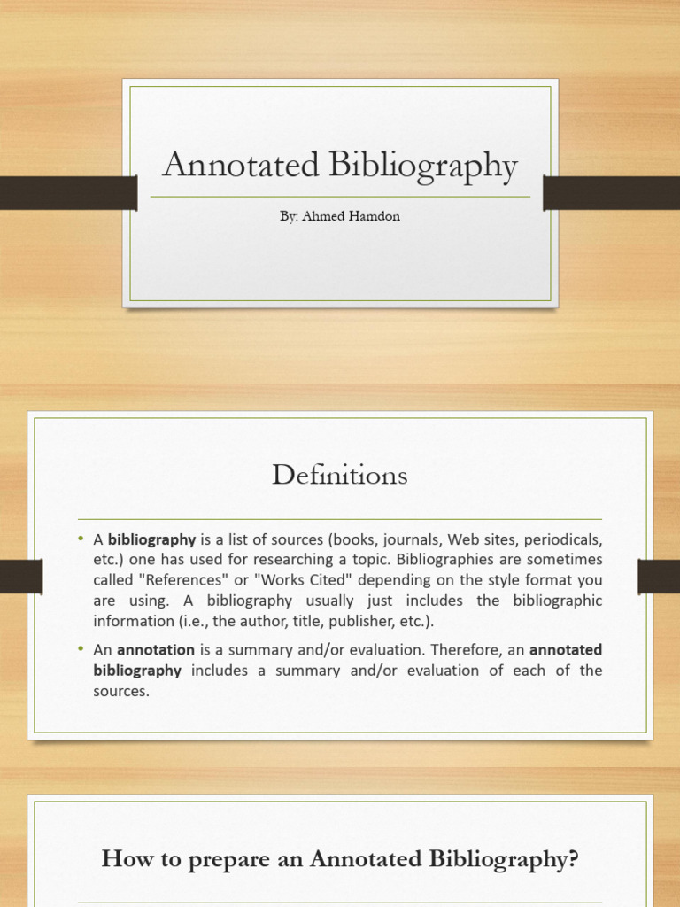 Annotated Bibliography | PDF | Bibliography | Citation