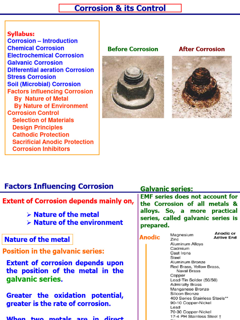 Corrosion Its Control | PDF | Corrosion | Anode