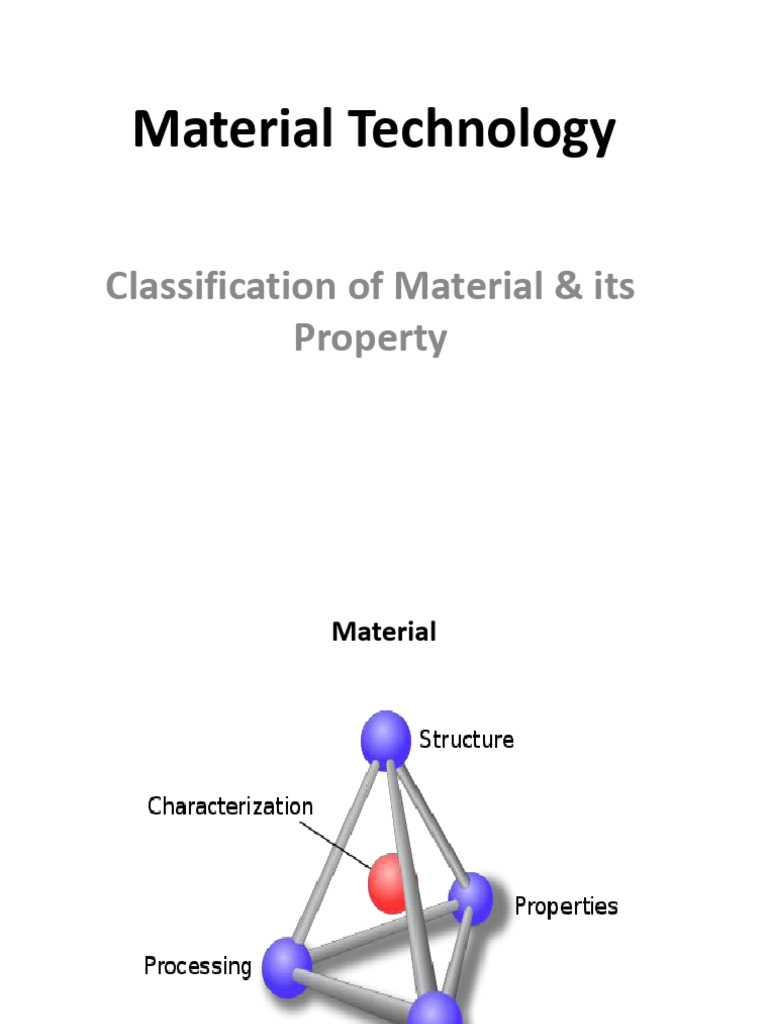Classification of Material Its Property | PDF | Materials Science ...