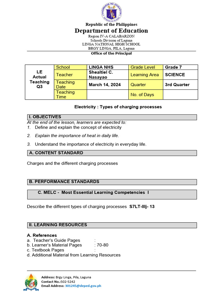 LE Electricity | PDF | Electrical Network | Electricity
