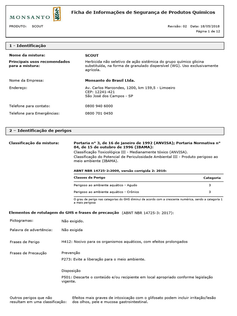 Fispq Scout | PDF | Embalagem e rotulagem | Incêndios