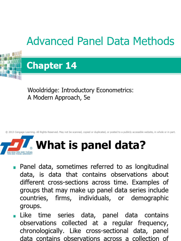 Panel Data Methods | PDF | Errors And Residuals | Fixed Effects Model