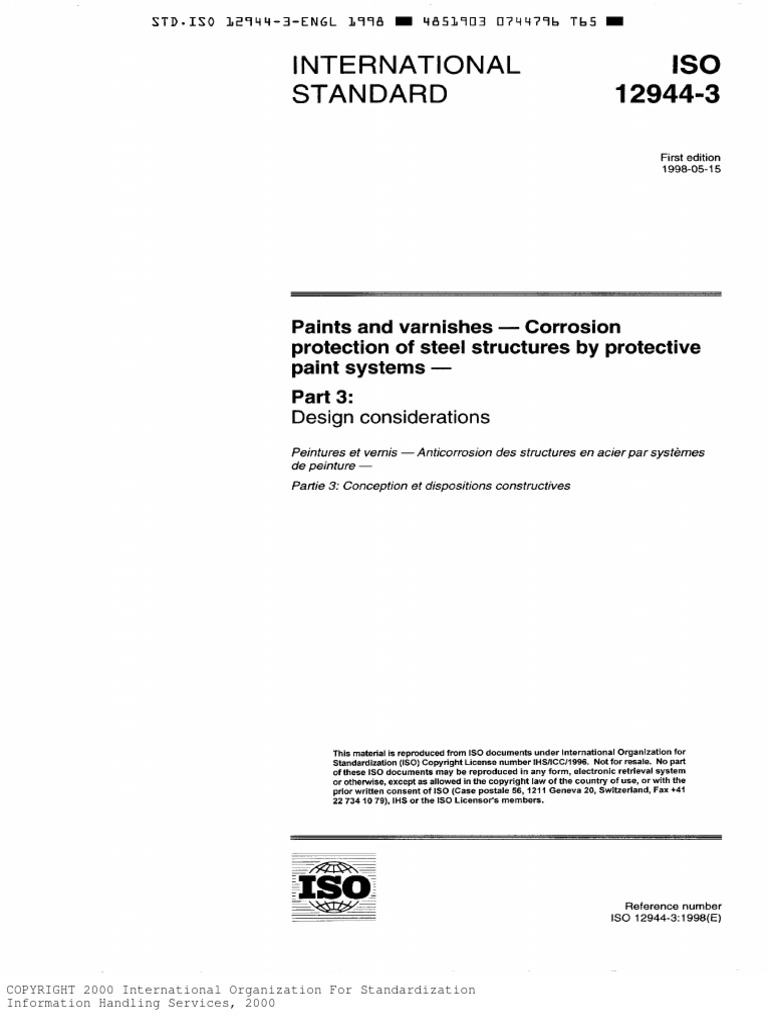ISO 12944-3 Design | PDF
