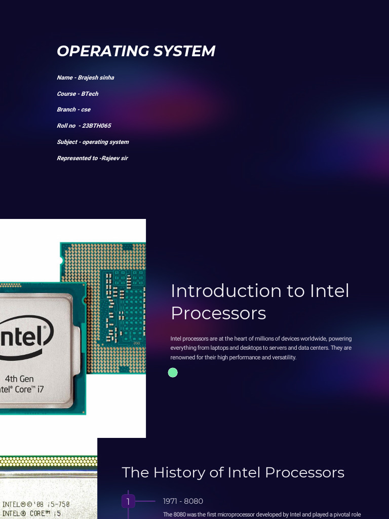 23BTH065 | PDF | Microprocessor | Central Processing Unit