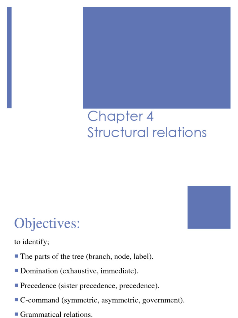 Chapter4-Structural relations | PDF | Phrase | Language Mechanics