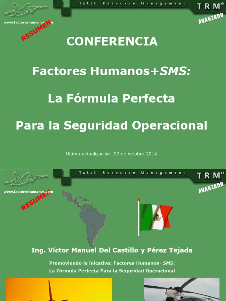 RESUMEN FACTORES HUMANOS+SMS LA FORMULA PERFECTA OCT 2014 | PDF ...