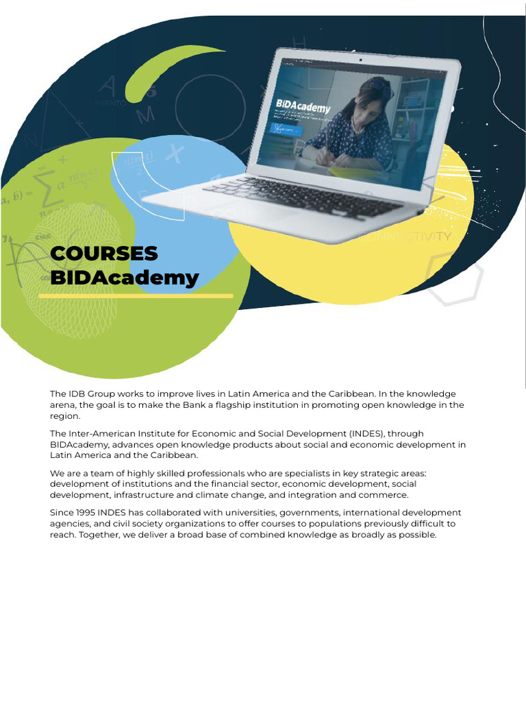 BIDAcademy Courses Catalog | PDF | Banco Interamericano de Desarrollo ...