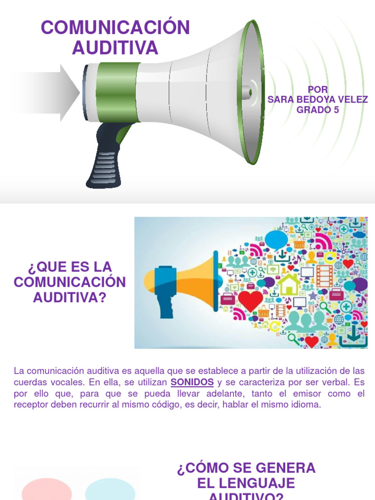 Comunicación Auditiva | PDF