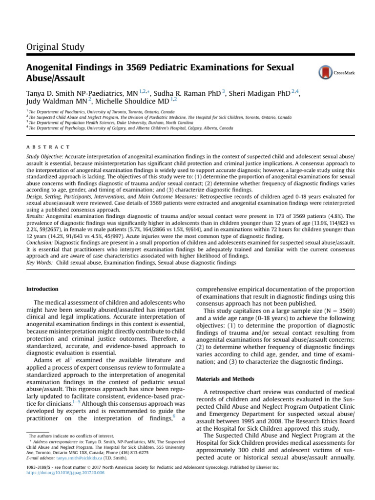 Anogenital Findings | Download Free PDF | Child Sexual Abuse | Wound