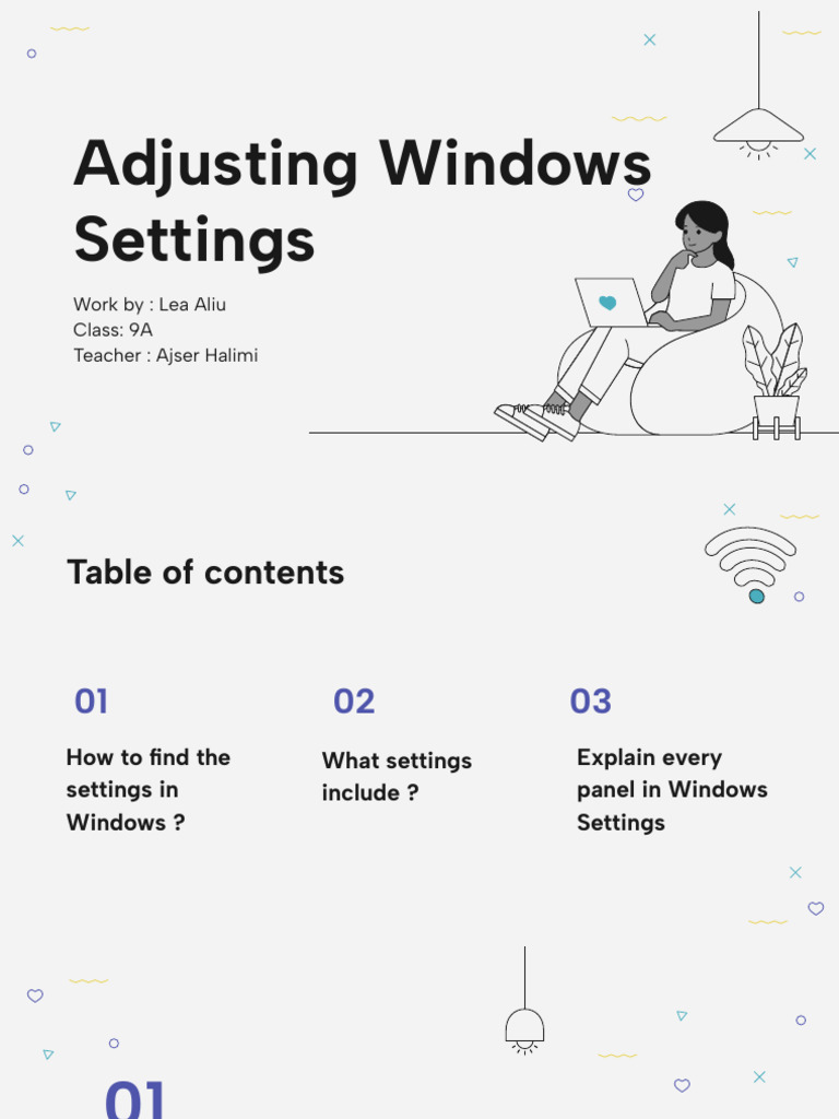 Adjusting Windows Settings | PDF | Computer Keyboard | Microsoft Windows