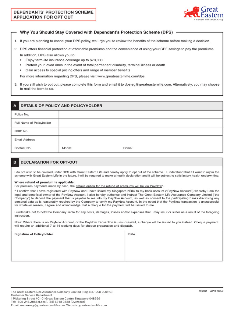 Application For Opt Out | Download Free PDF | Insurance | Life Insurance