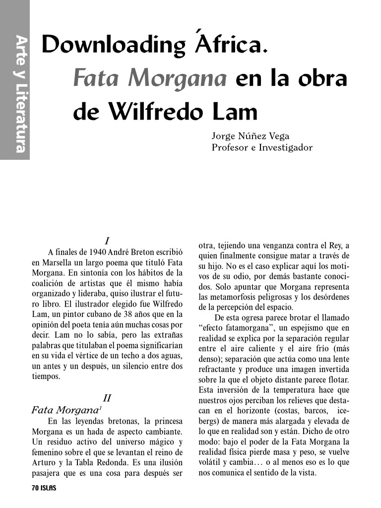 70 Fata Wilfredo Lam y André Bretón | PDF | Surrealismo | Pablo Picasso
