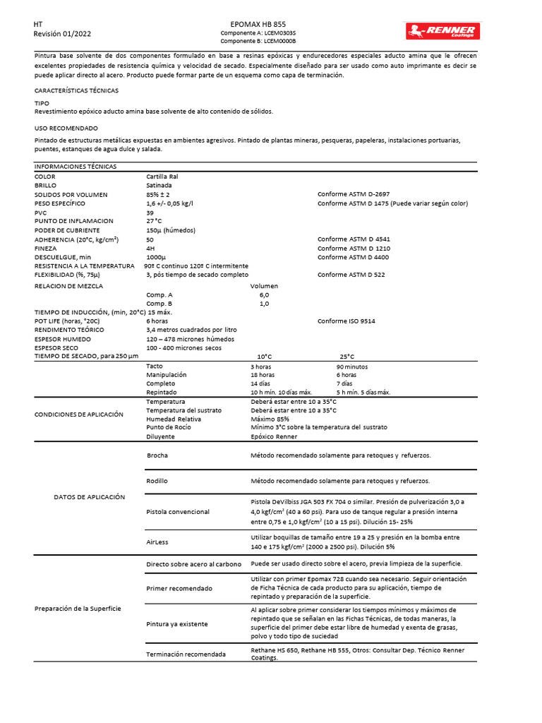 BT EPOMAX HB 855 (REV.2022) | PDF | Agua