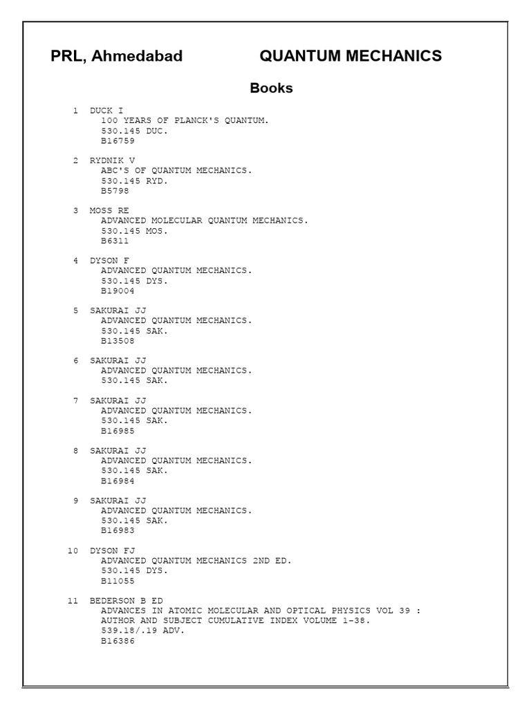 Quantum Mechanics | PDF | Quantum Mechanics | Physics