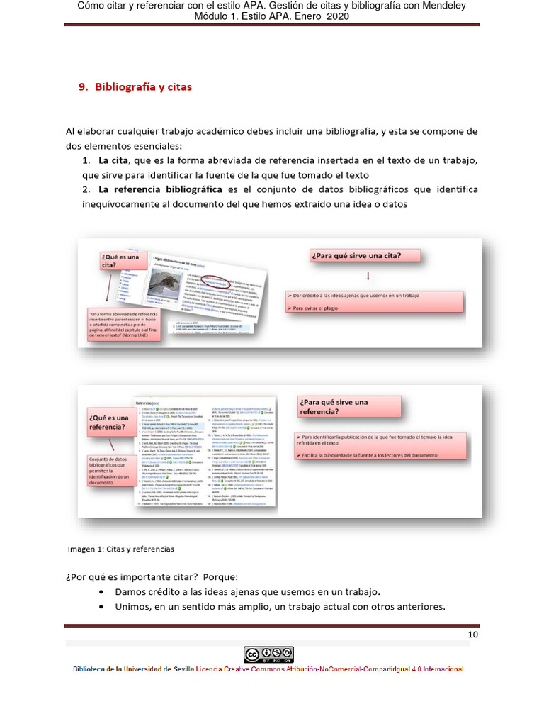 Guía de Citas APA y Mendeley | PDF | Estilo apa | Bibliografía