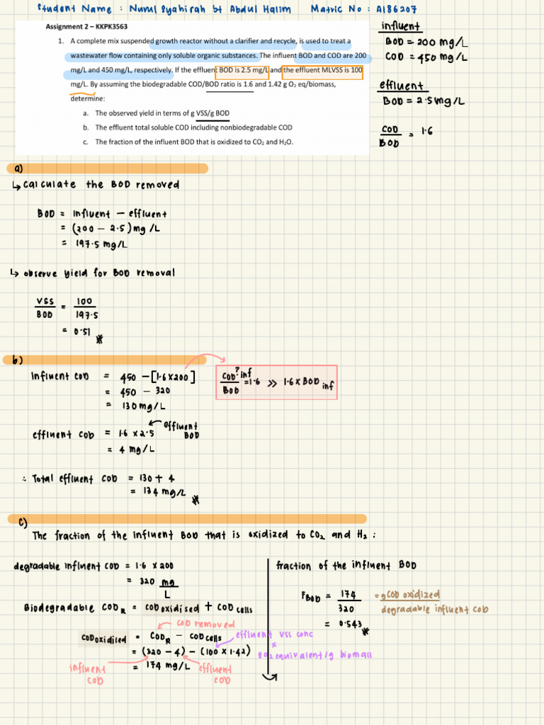 Tutorial 2 | Download Free PDF | Chemical Process Engineering | Waste Treatment Technology