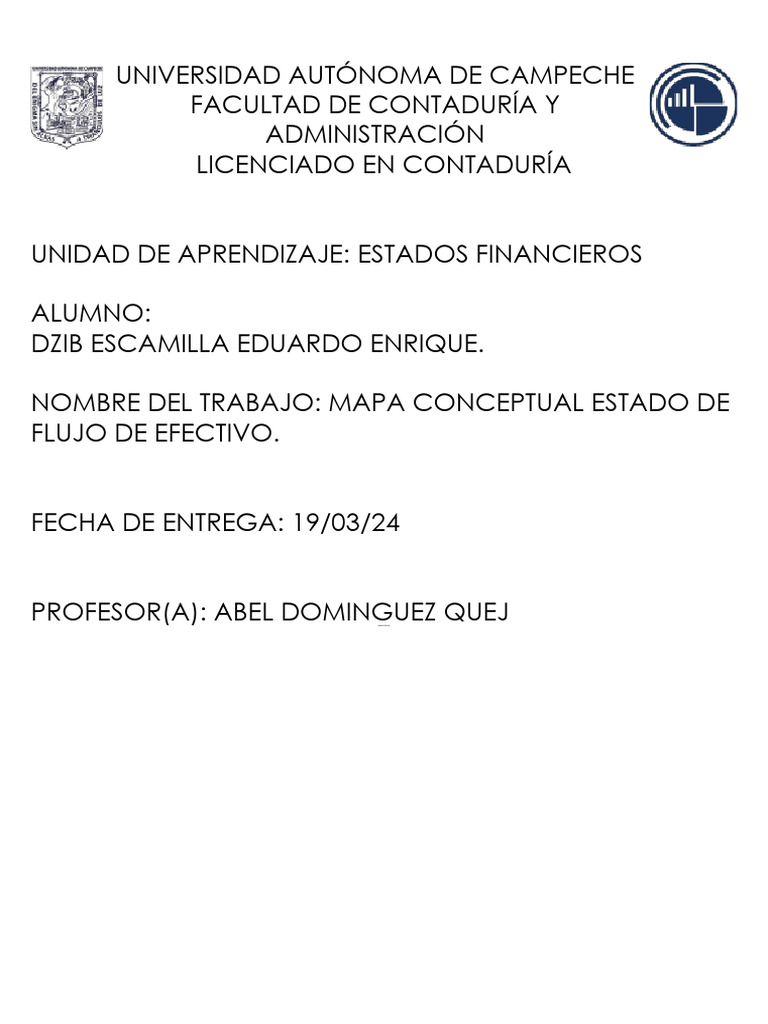 Mapa conceptual capitulo 9. | PDF | Estado de flujo de efectivo | Inversiones