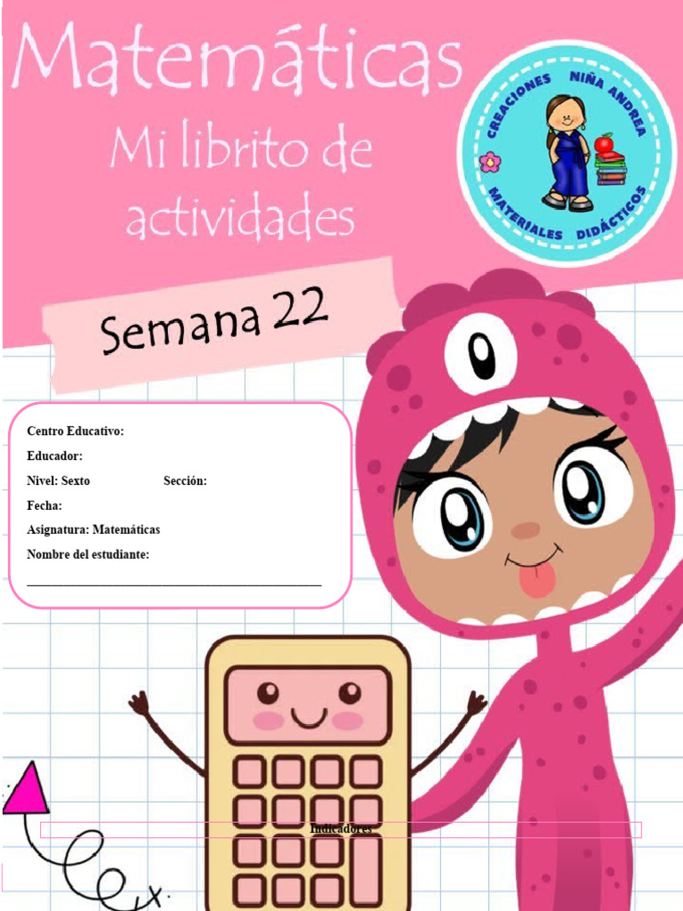 6° - Librito Matematicas - Semana 22 - Representación en El Plano ...