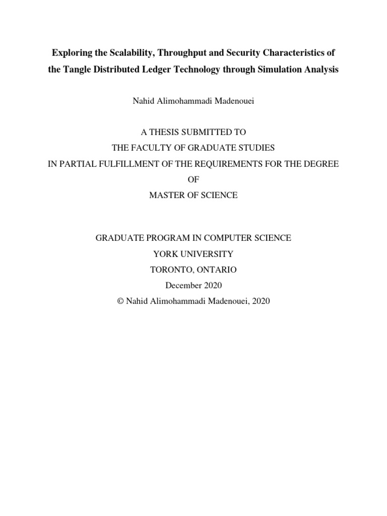 Exploring The Scalability, Throughput and Security Characteristics of ... Exploring The Scalability, Throughput and Security Characteristics of ...