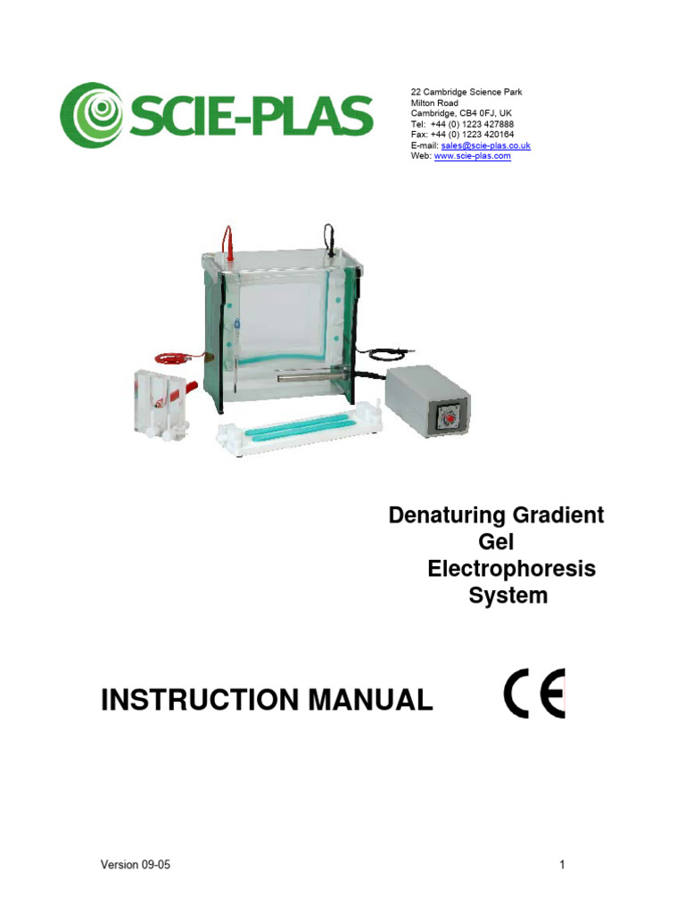 DGGE System | PDF | Gel Electrophoresis | Chemical Substances