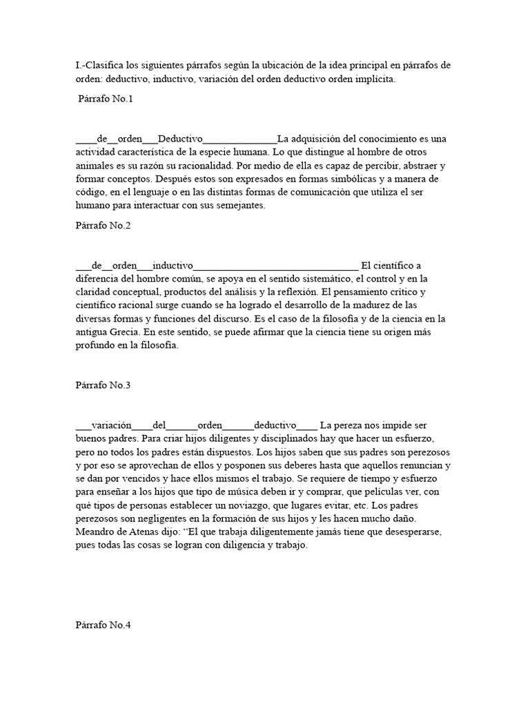 El Párrafo 2 | PDF | Razón