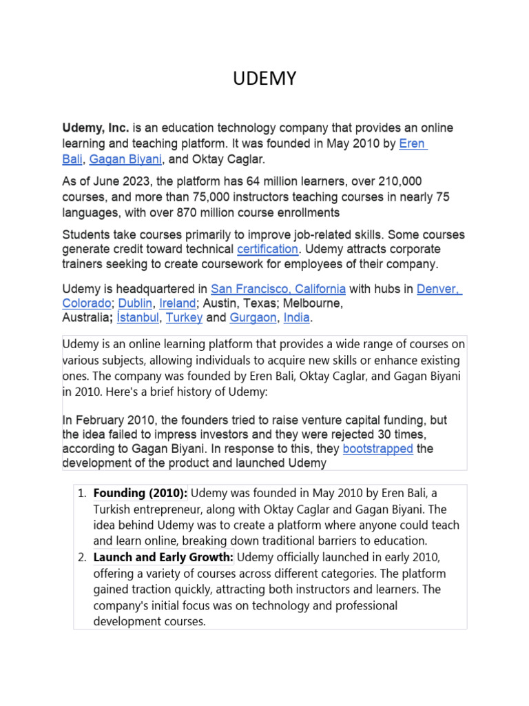 UDEMY | PDF | Business | Economies