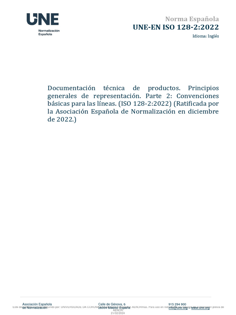 Iso 128-2.2022 | PDF | Regulación