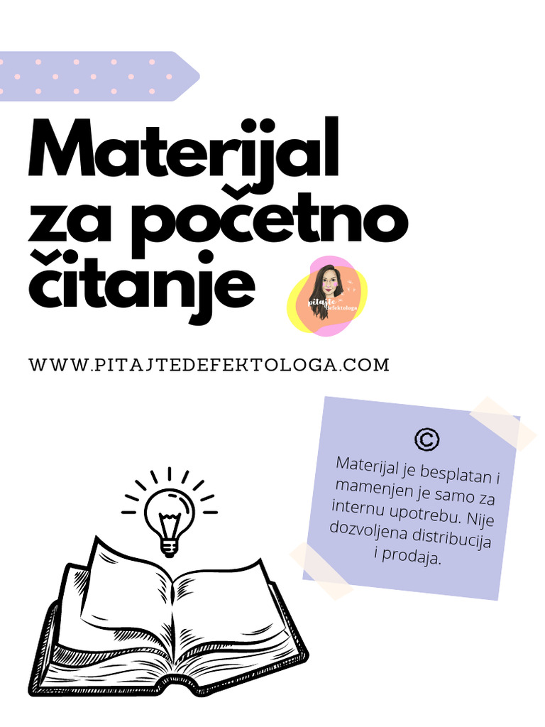 Materijal Za Pocetno Citanje | PDF