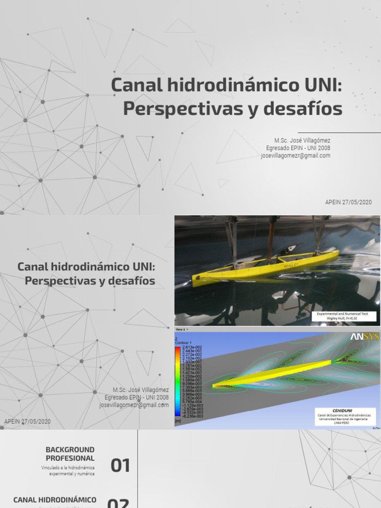 Canal Hidrodinámico UNI | PDF | Science | Ingeniería