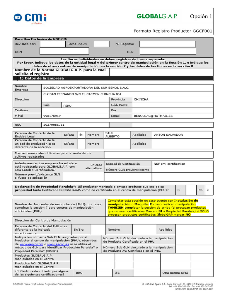 Nsf-Cmi GG Ifa (C) Rf1 BN | PDF