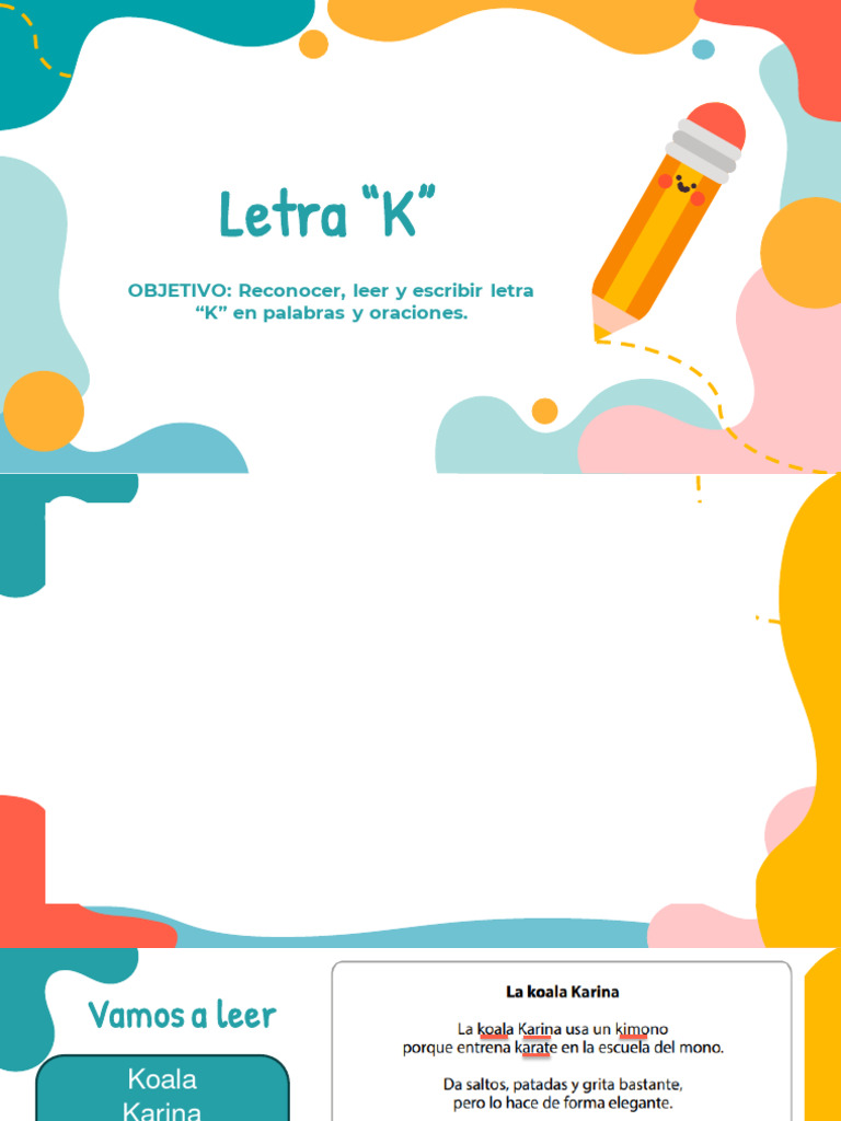 Aprende las letras K y W | PDF