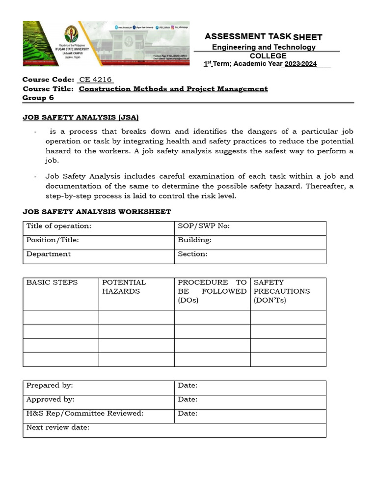 Group 6 Reports COSH | Download Free PDF | Safety